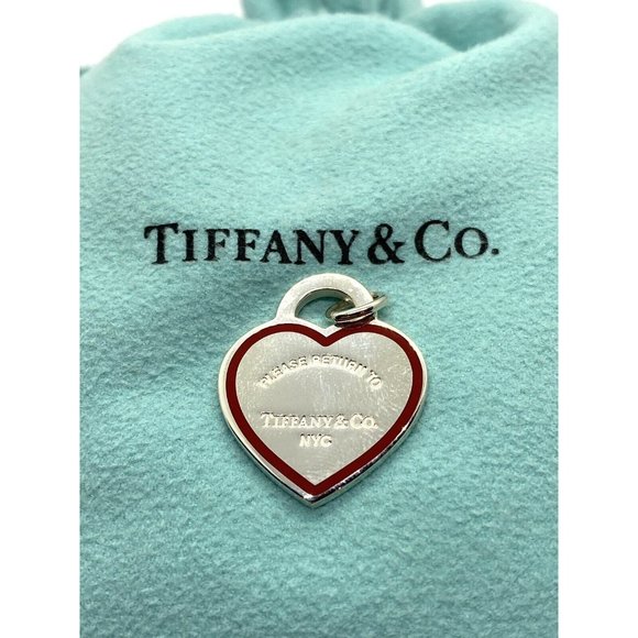 Tiffany & Co. | Jewelry | Tiffany Co Sterling Silver Red Enamel Please ...